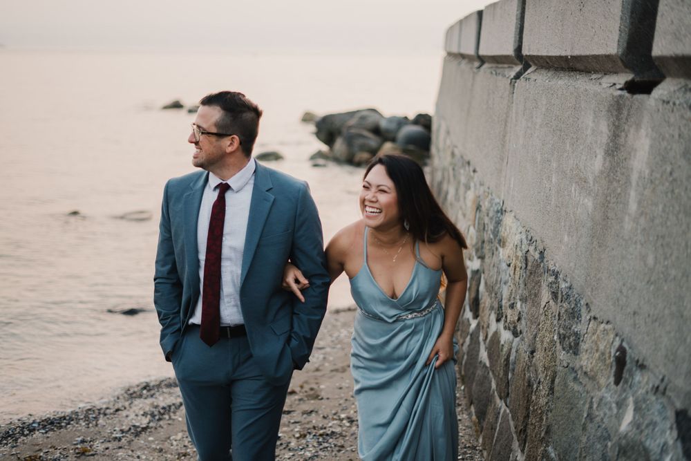 Sunset Beach Engagement Session - Joleen Sandvar Photography