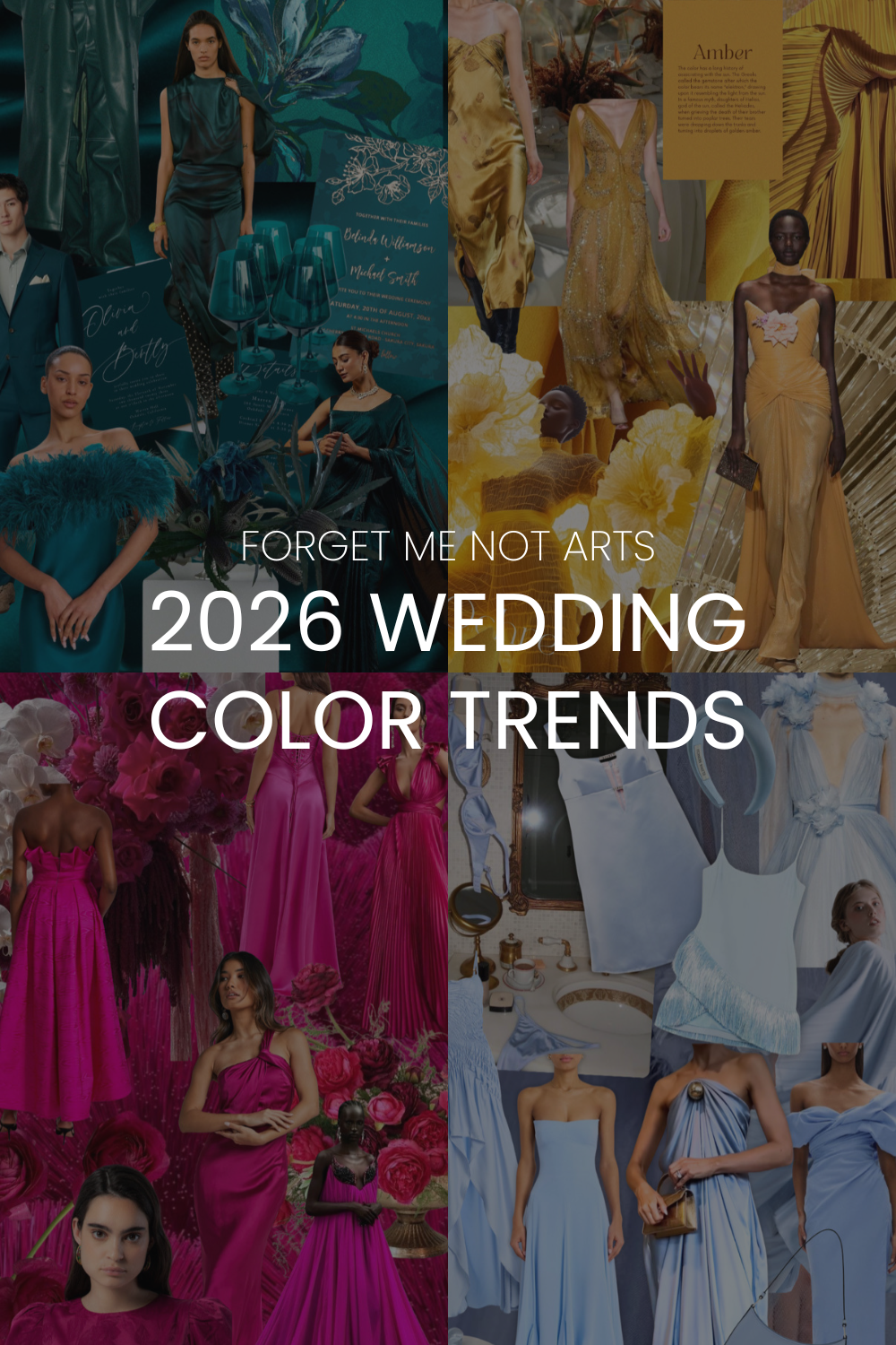 2026 Wedding Color Trends: Your Ultimate Wedding Color Guide - FORGET ME NOT ARTS | Chicago ...
