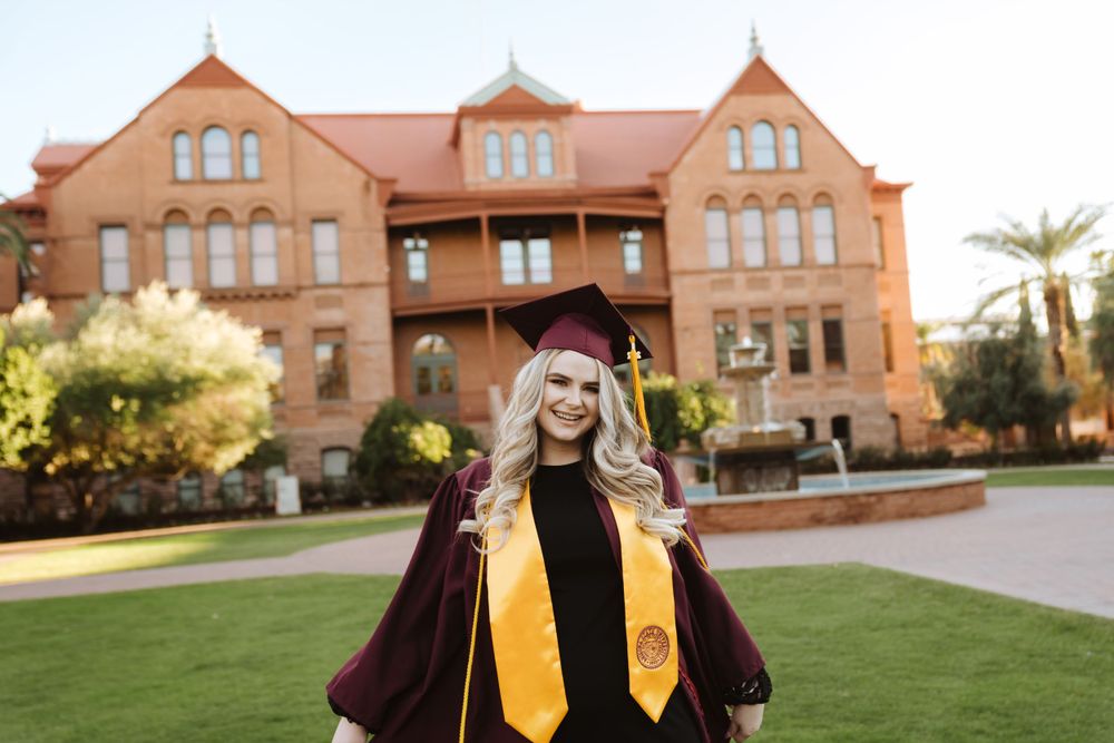 Arizona State University Grad Photos — Caitlin - Andrea Neff Photography