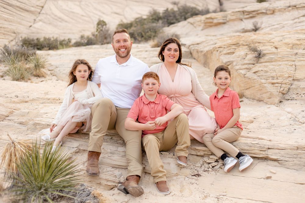 David and Brooke Matheson Family - Bluebird Photography