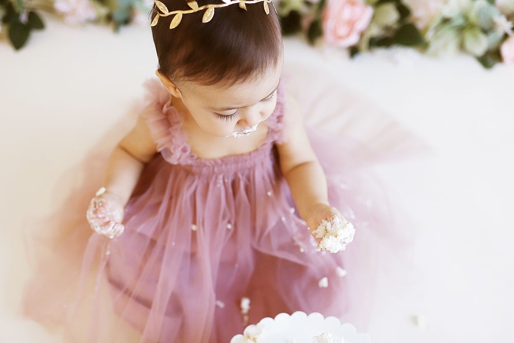 Estela | Orem Cake Smash Photographer - Utah County Newborn Photographer