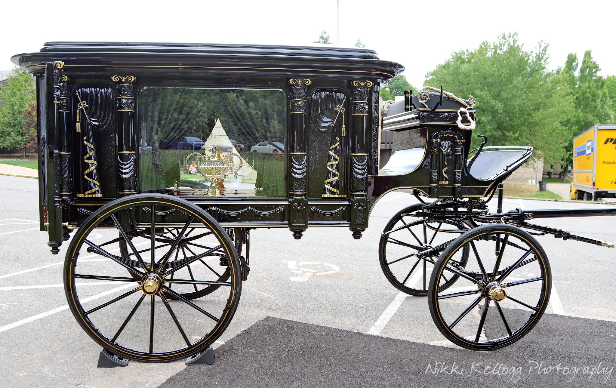 Horse Drawn Hearse - Funeral Photography by Nikki Kellogg