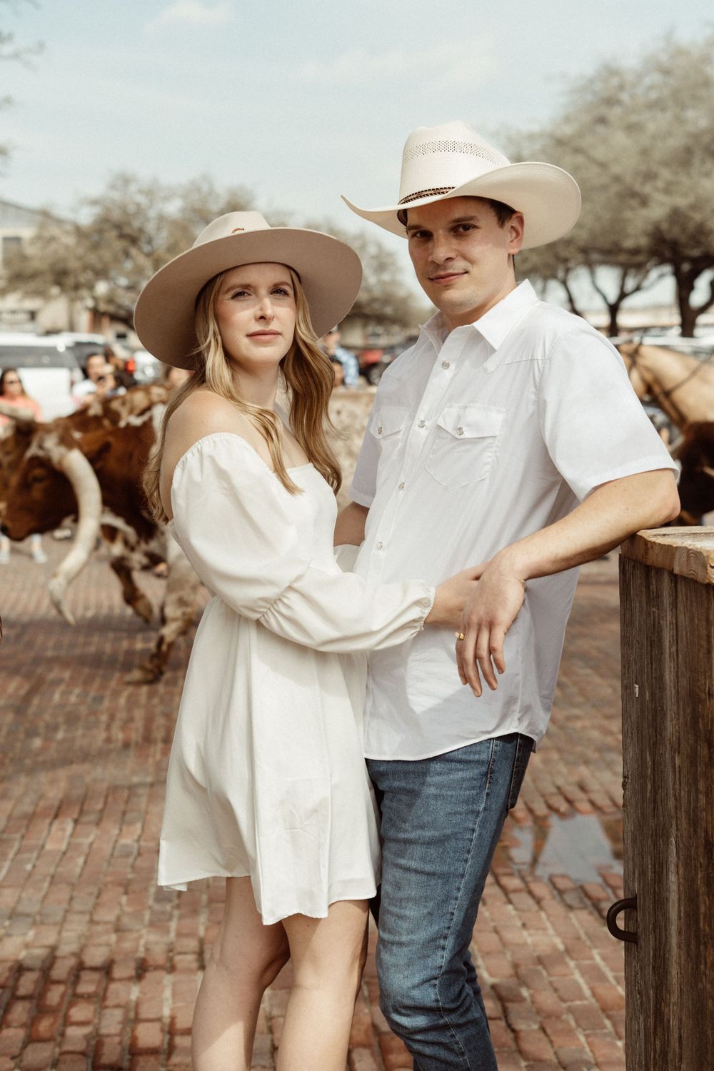 Stockyards Engagement Session - Sarah + Derek - Rocky's photography