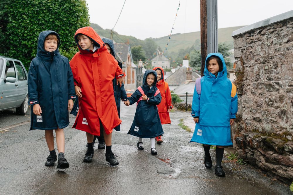 Red Original Kids Changing Robes - Jasmine Pillar Photography - Devon