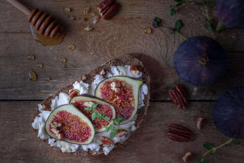 Goat Cheese & Fig Sandwich - Three Pod Studio