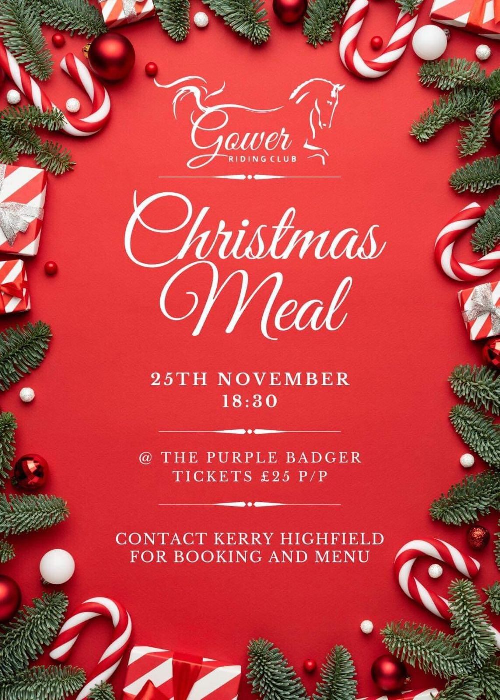 Christmas Meal - The Gower Riding Club