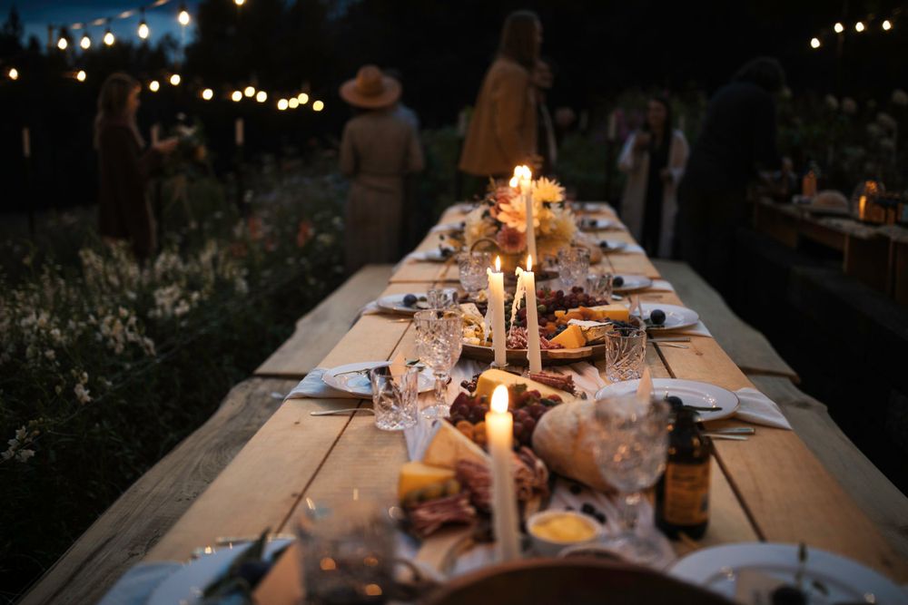 Garden Dinner - A Quiet Life at Home