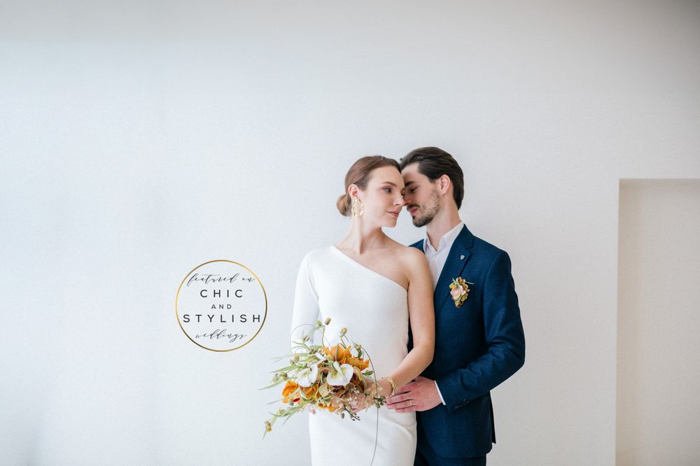 Modern meets chic wedding editorial in Almanac AlcronPrague, Czechia ...