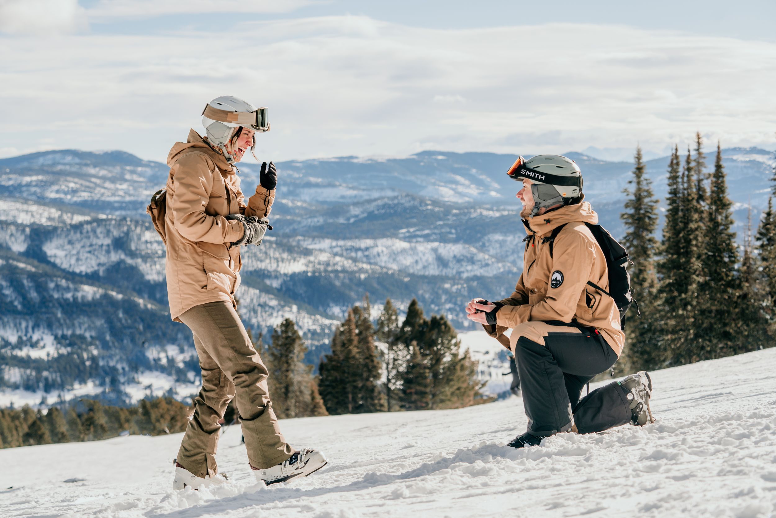 Beartooth Highway Skiing Engagement Session - Sweetgrass Studio ...
