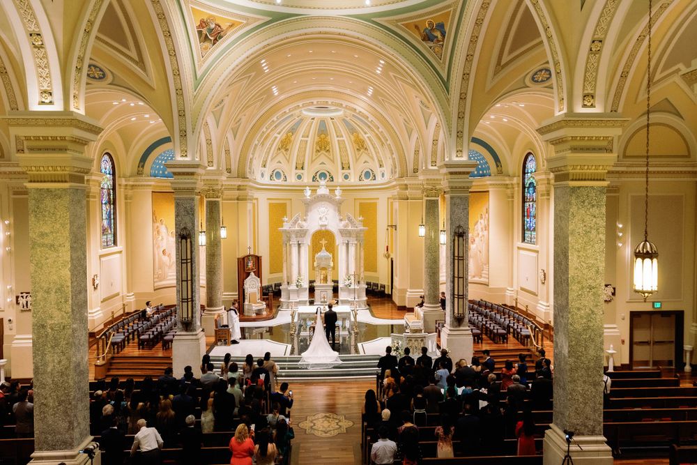 Wedding Ceremony at Cathedral of the Immaculate Conception in Wichita ...