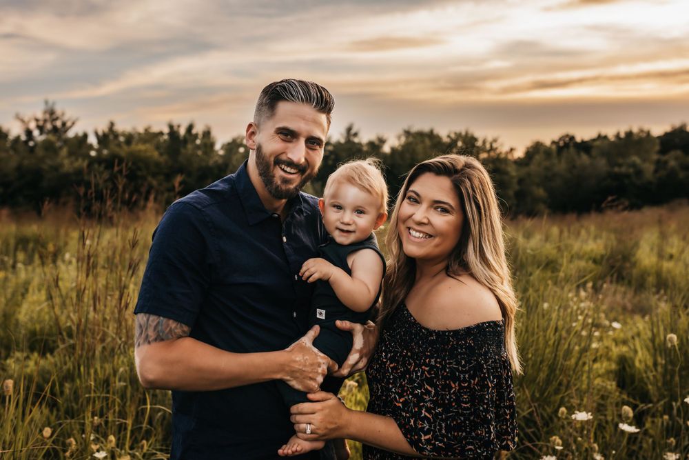 Thompson Family + One Year Milestone Session - Michelle Poedel Photography