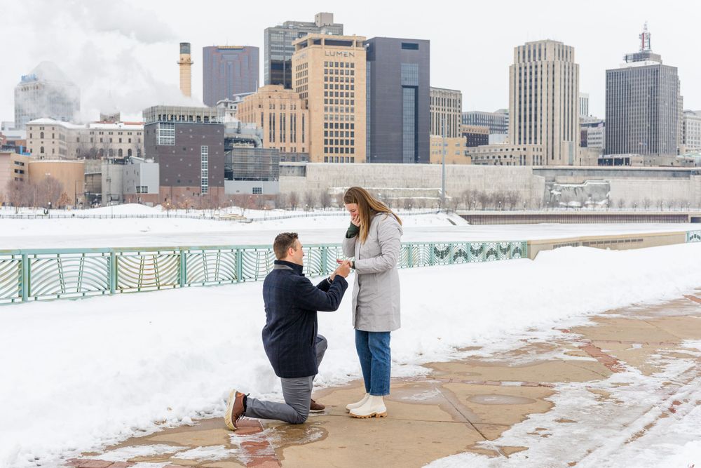 Surprise Engagement Session | Harriet Island St. Paul, MN - Jessica ...