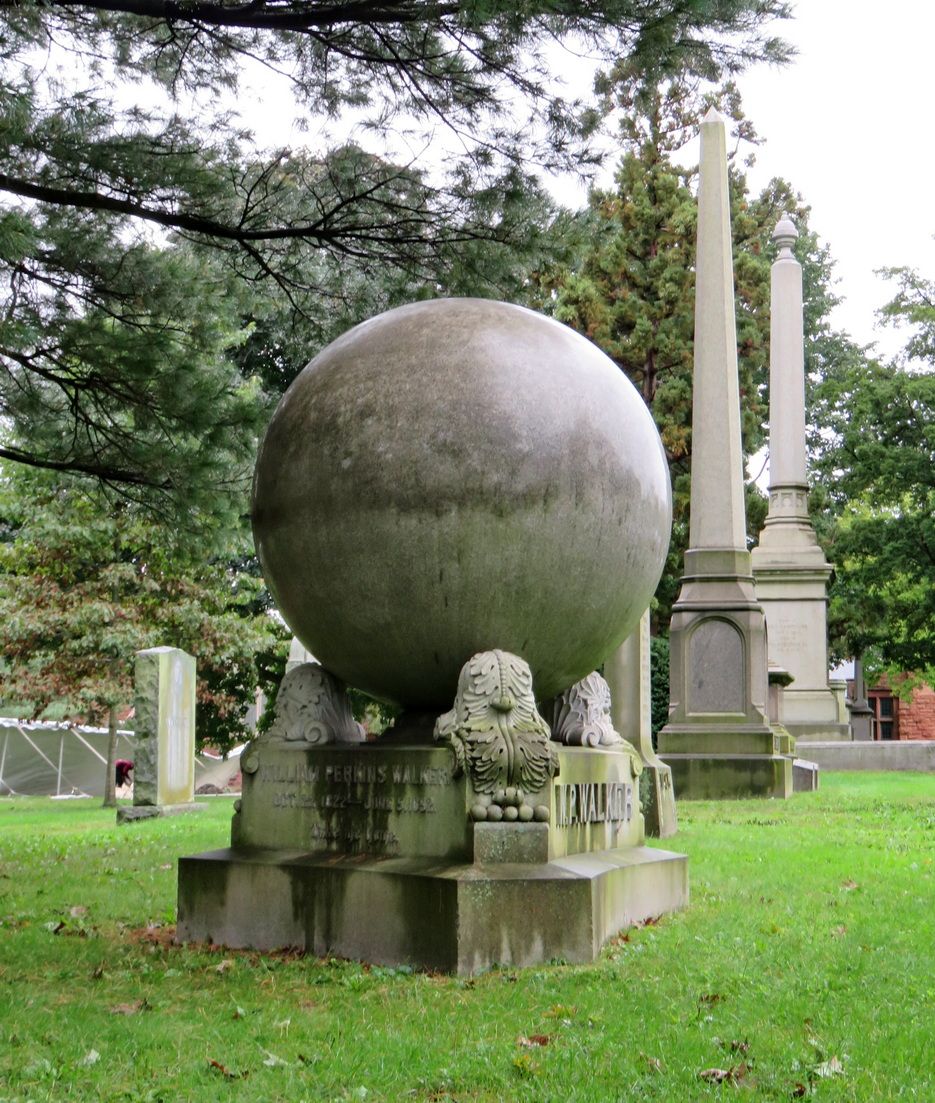 Sphere Gravestone - Funeral Photography by Nikki Kellogg