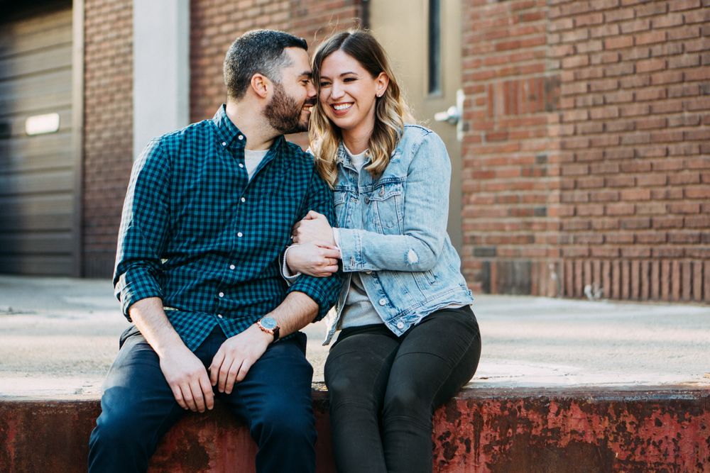 North Loop Minneapolis Associate Engagement Session | Angie & James ...