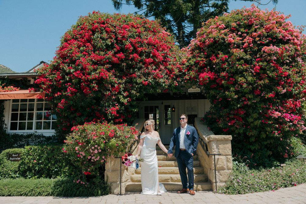Santa Barbara Courthouse & San Ysidro Ranch Elopement | El + Josh ...