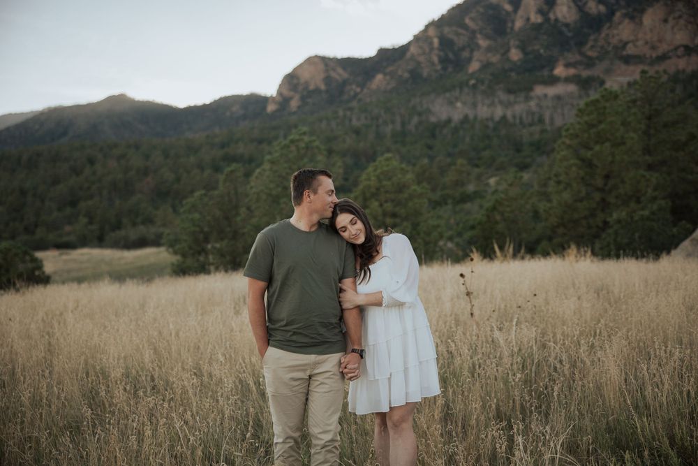 Charity + Luke Cheyenne Mountain Engagement Session - Ali Garcia Photography