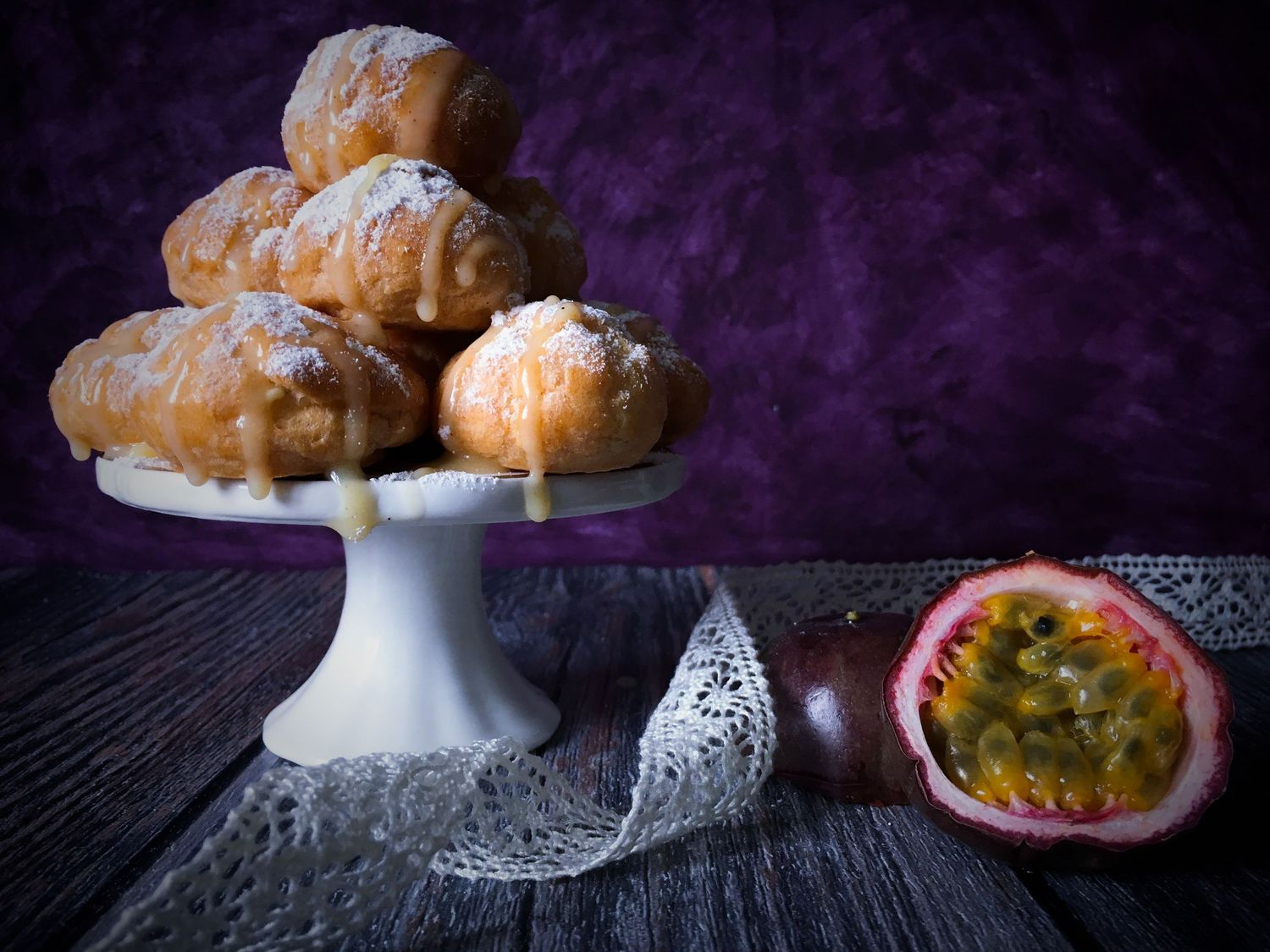 Passion Fruit Profiterole - Three Pod Studio