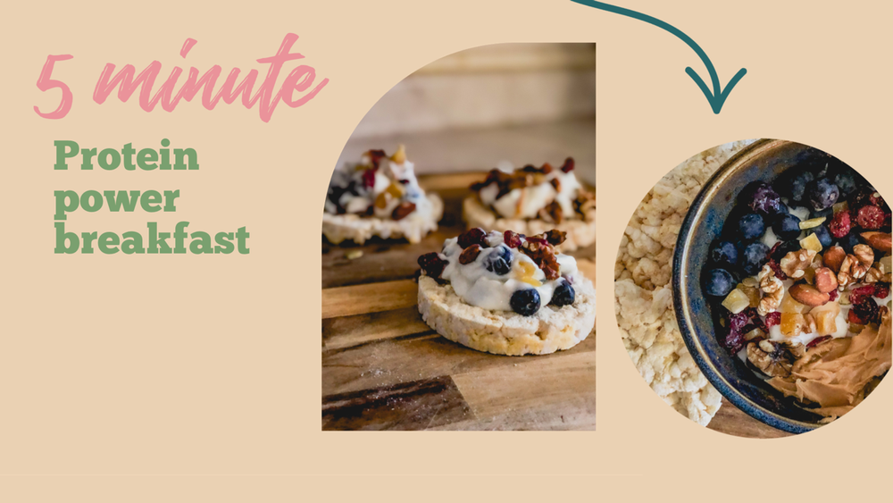 5 minute protein power breakfast recipe - Tessa's Creations