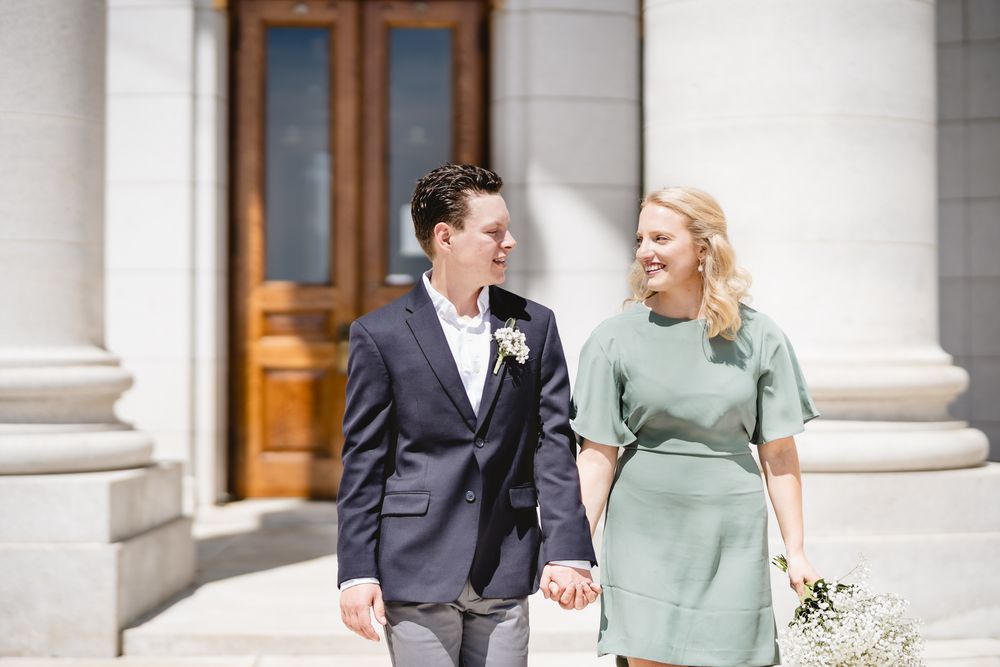 Reana + John's Ceremony at the State Capitol in Madison, Wisconsin ...