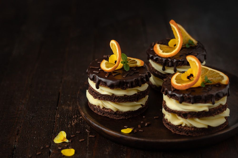Chocolate & Orange Mini Cake - Three Pod Studio
