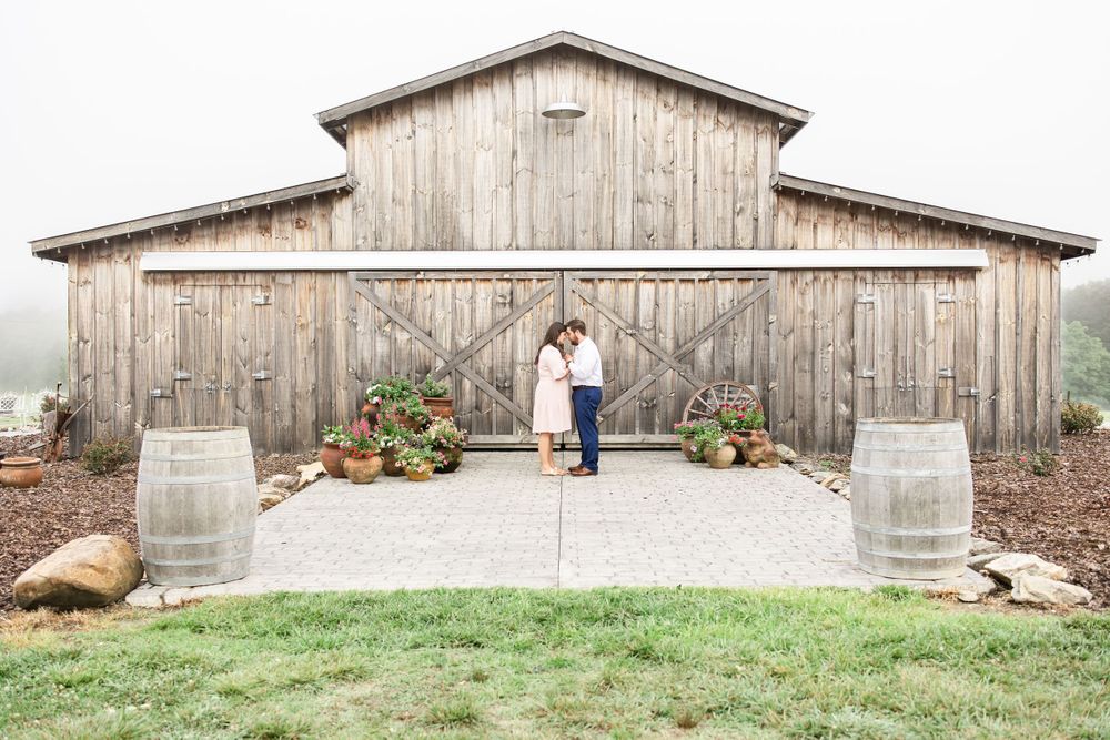 North Carolina Rustic Barn Engagement Session - Megan Allred Photography