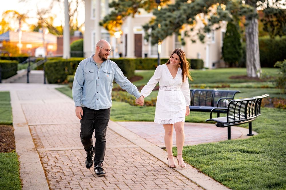 Golden Hour Engagement Session in Downtown Libertyville | Anthony ...