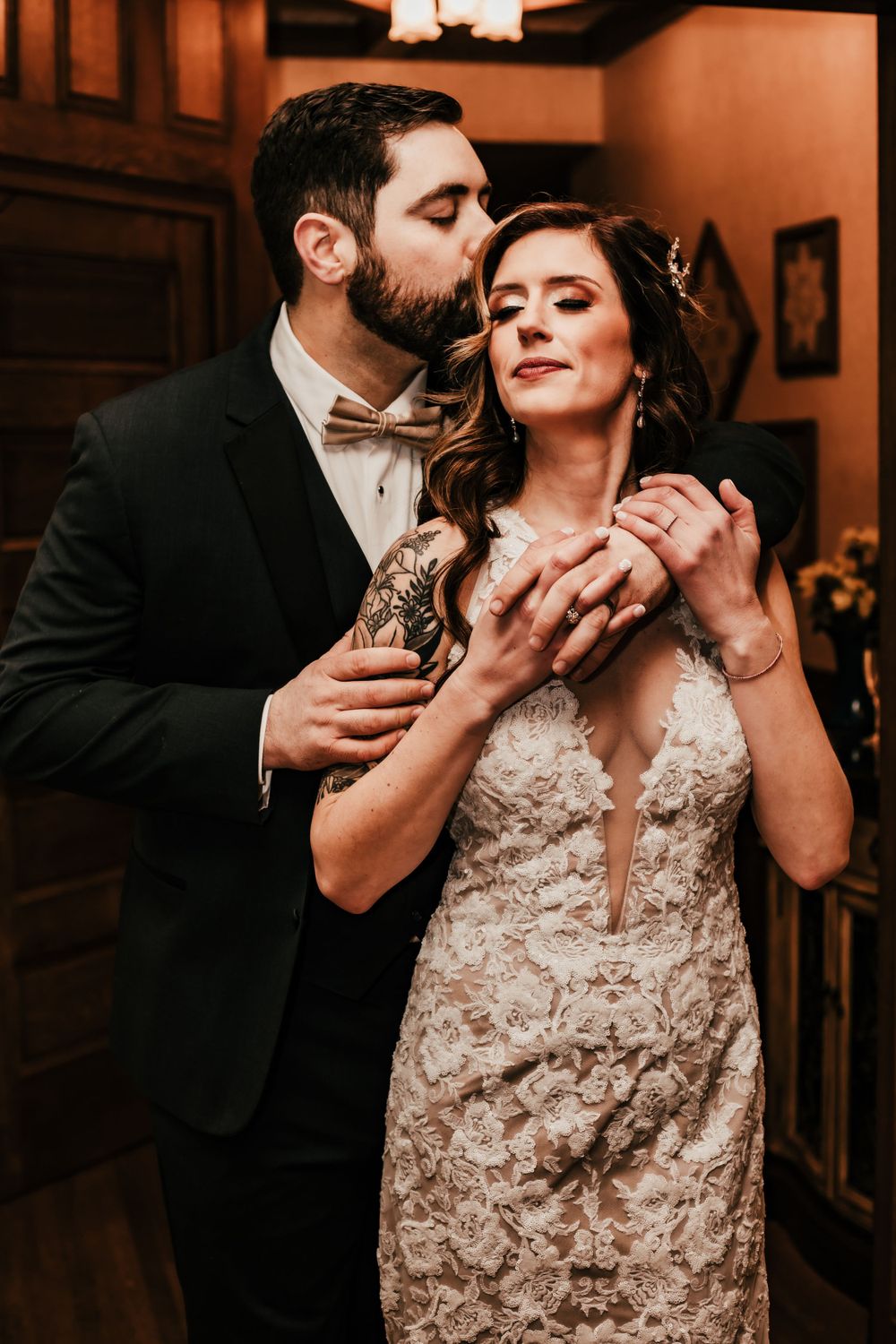 Darcy & Spencer's Romantic Indoor Wedding at the Tapestry House - Fort ...