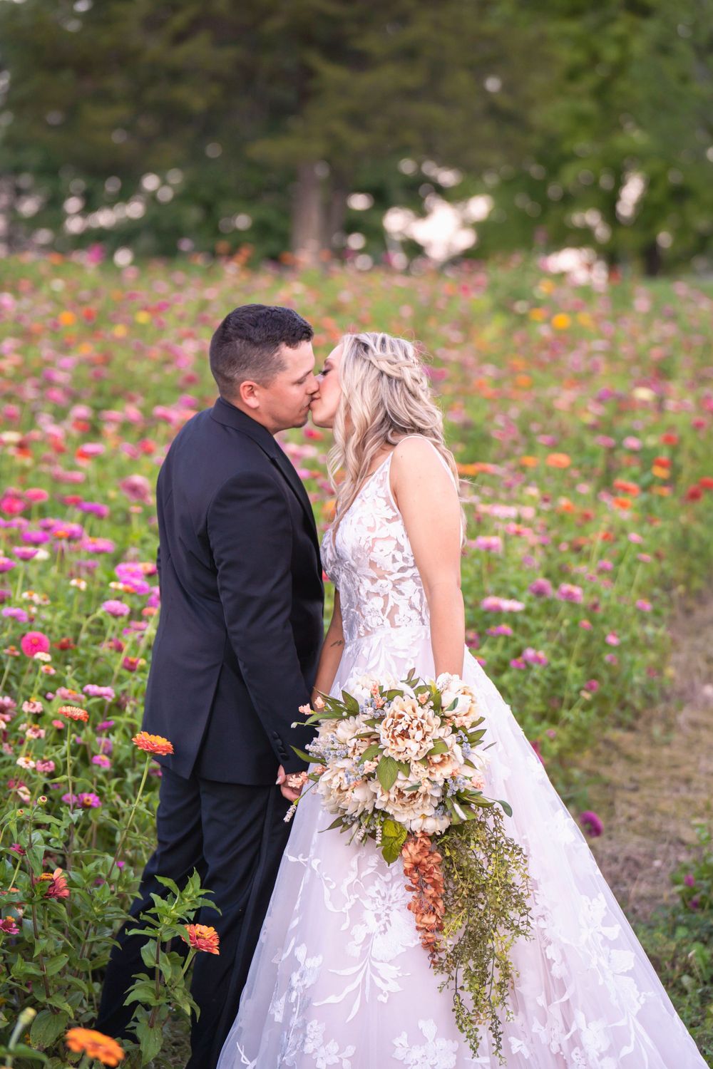 Marion Magnolia Farms Cassopolis, Golden Hour Wedding Fields of Flowers ...