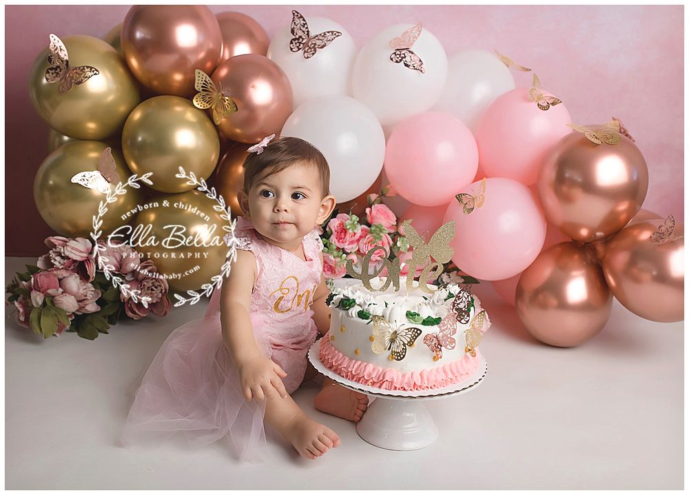 Butterfly Cake Smash ~ San Antonio One Year Cake Smash Photographer - Ella Bella Photography ...