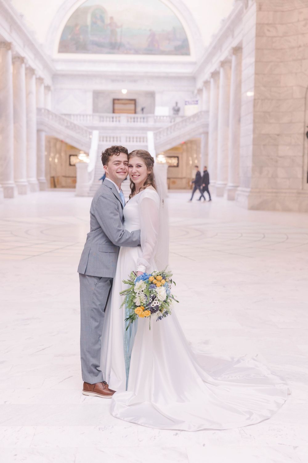 Mallory & Tate Bridals - Utah State Capital - Rachel Okamoto Photography