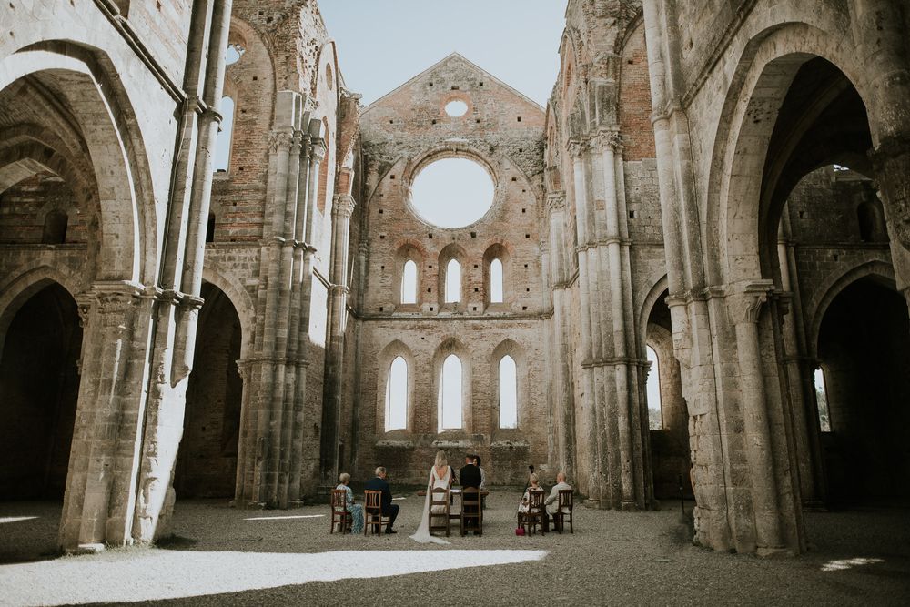 A Destination Wedding Ceremony at Abbey of San Galgano Tuscany ...