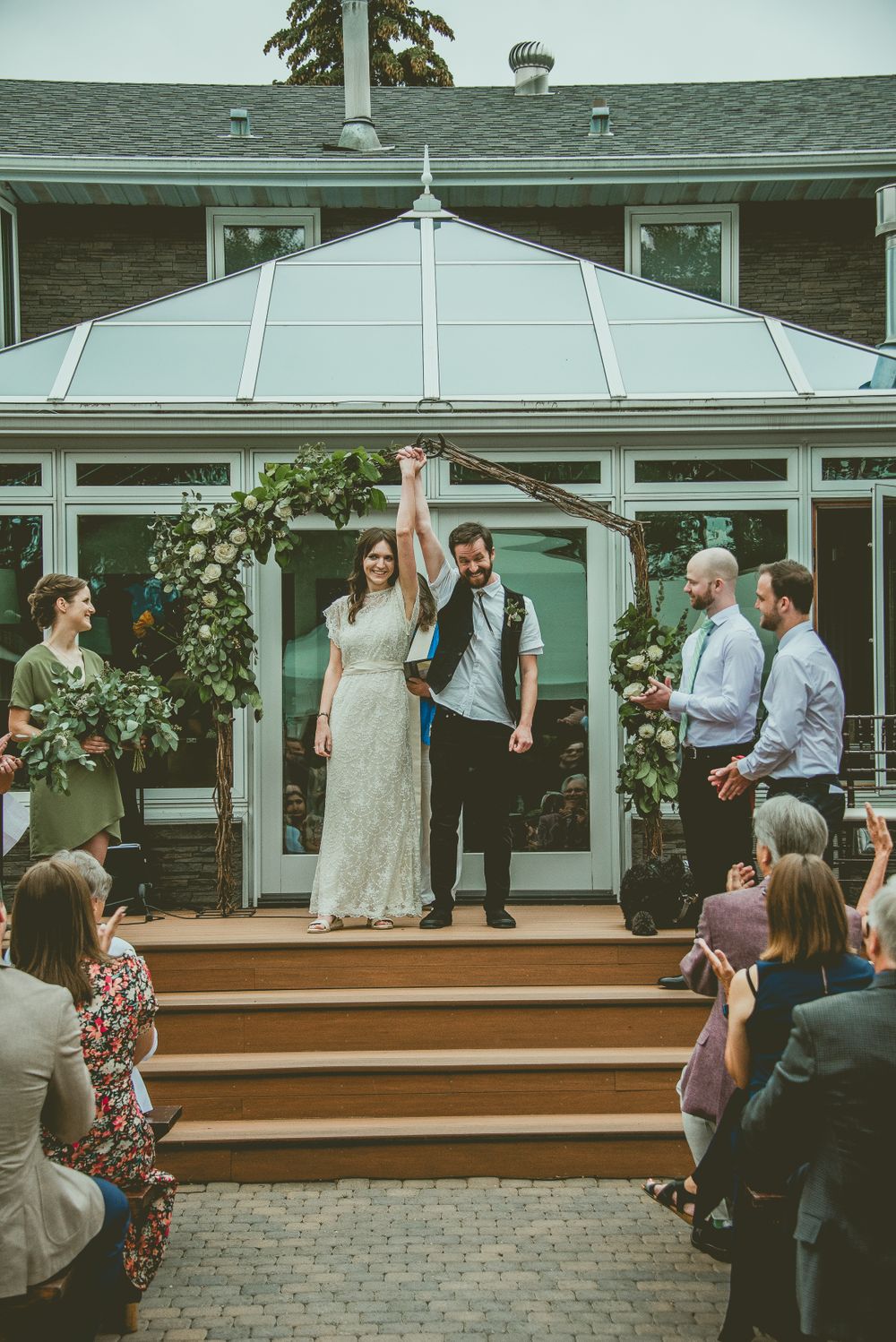 Edmonton Backyard Intimate Wedding - Shalene Dawn Photography
