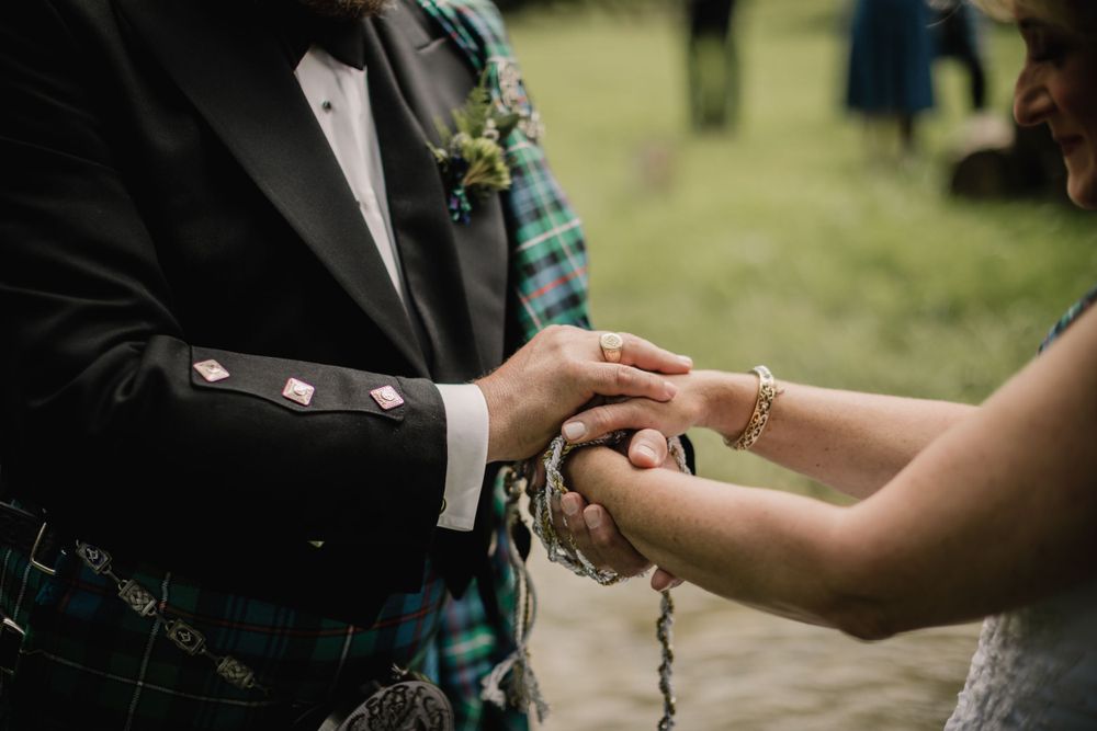 Ledger Wedding | Scottish Hand Fasting | 4 Point Farm - Luhaneyphotography