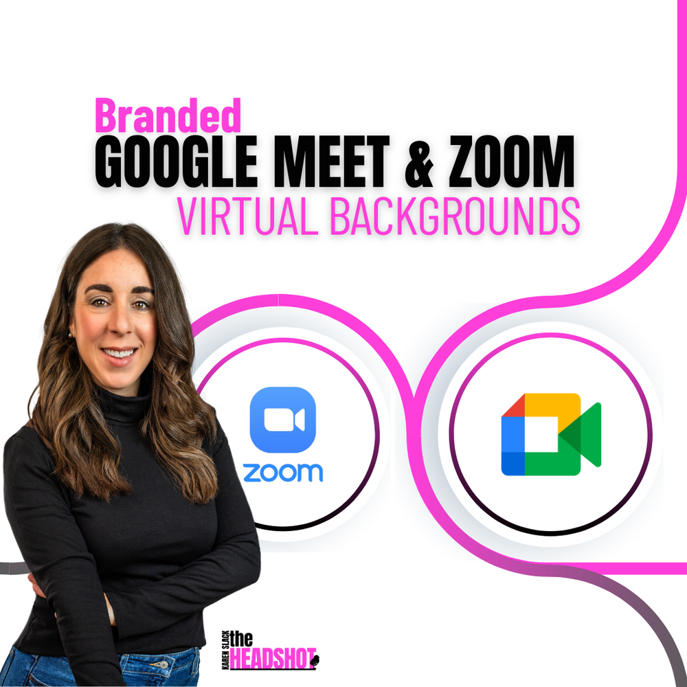 Branded Virtual Meeting Backgrounds - Karen Slack Photography