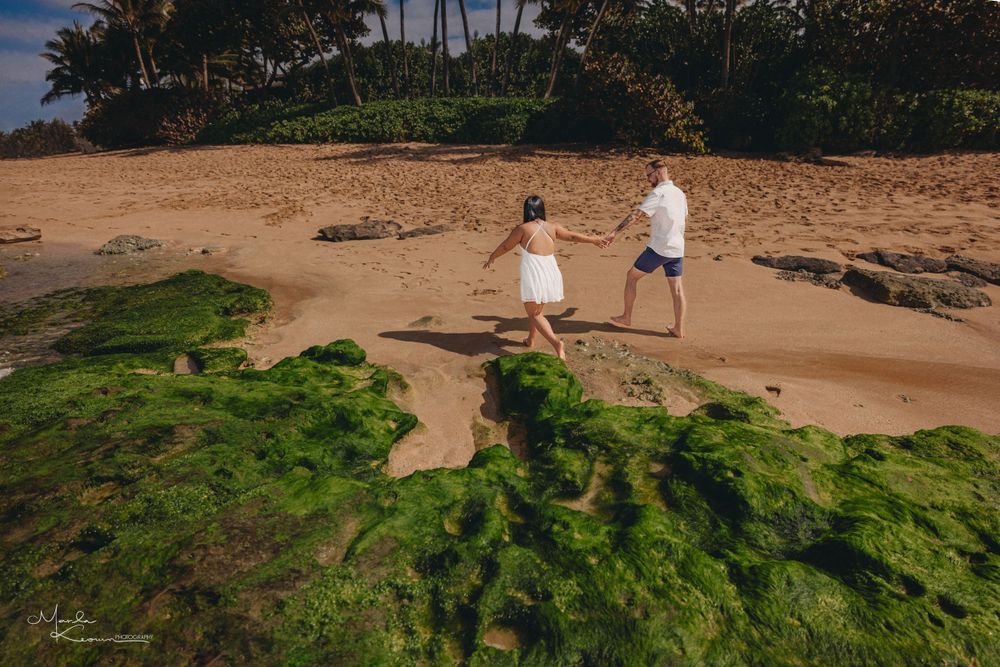 Alexa & Joseph's Elopement - Papailoa Beach, Oahu - Marla Keown Photography