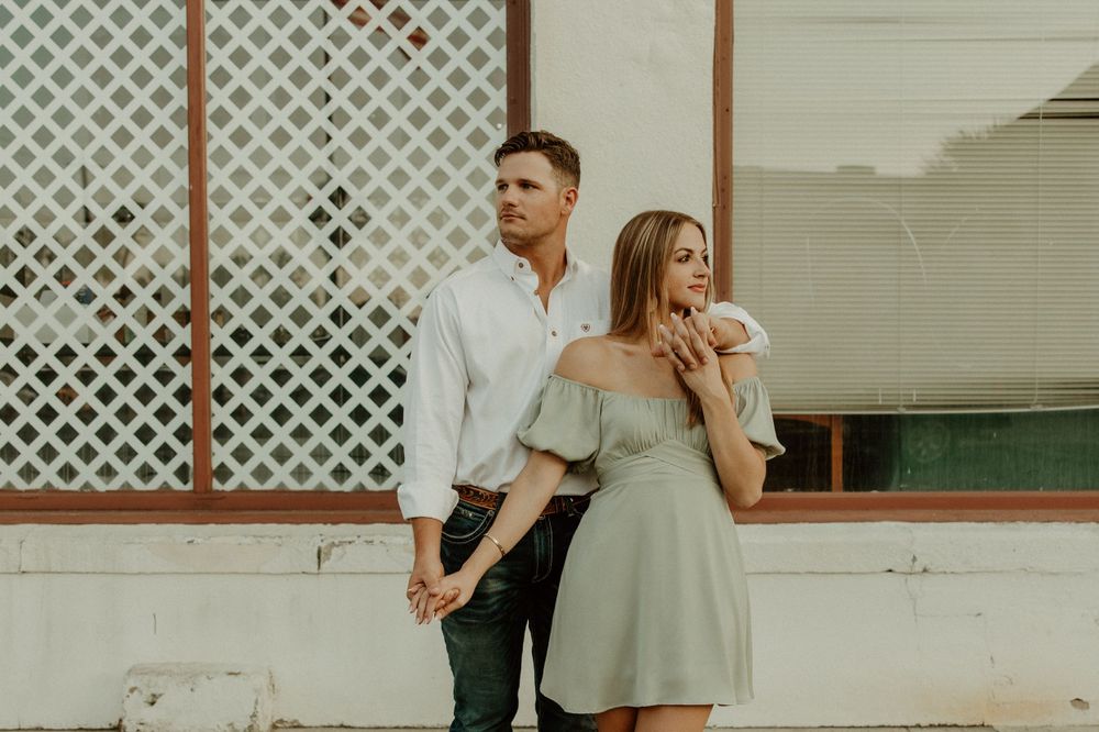 AJ + Riley's Downtown St. Augustine engagement session - Clare Sanborn ...