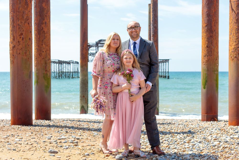 Liam & Becky Brighton Town hall intimate Wedding - Amy Davies Photography