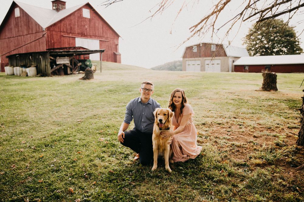 Grandparent's Farm Engagement Session - Allisha Linnea' Photography