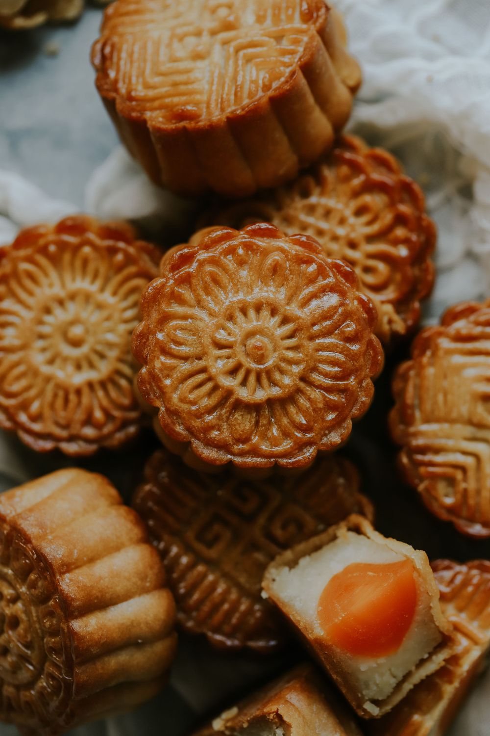 White Lotus Mooncakes With Salted Duck Yolk - The Buttery Whisk