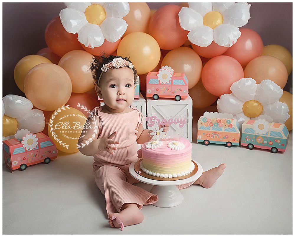 Groovy One ~ San Antonio One Year Cake Smash Photographer - San Antonio Newborn Photographer ...