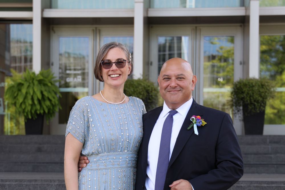 Andy & Karen- Rosa Park Circle Grand Rapids, MI - Sam Brown Photography