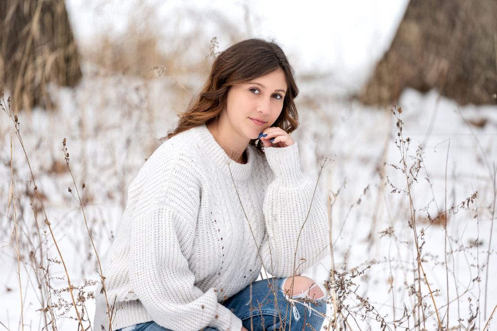 Alexa Senior Snow Session - Youngstown Senior Photographer ...