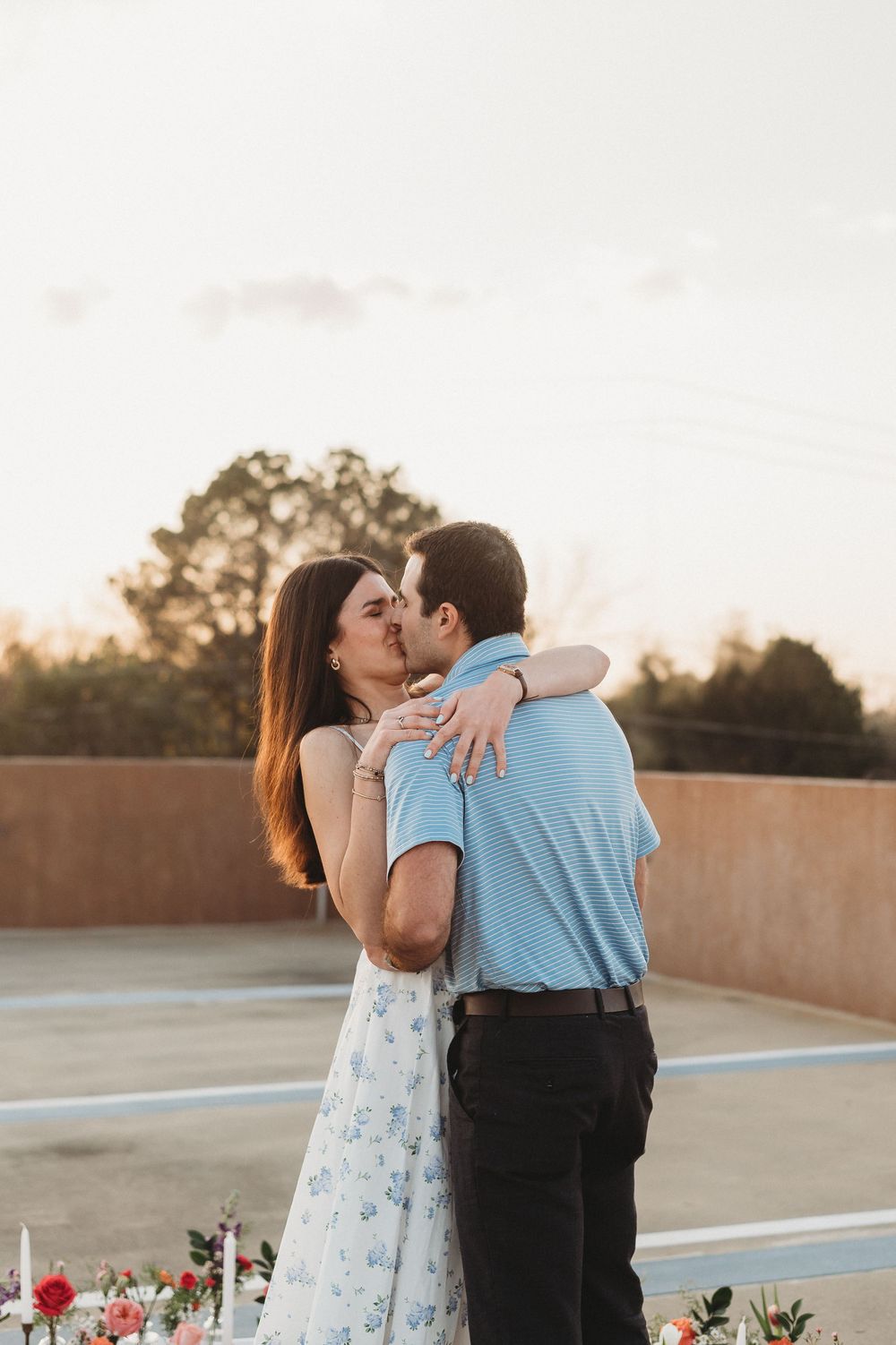 A Rooftop Proposal in Starkville, Mississippi – Sam & Katie - Ana Blakely Photography