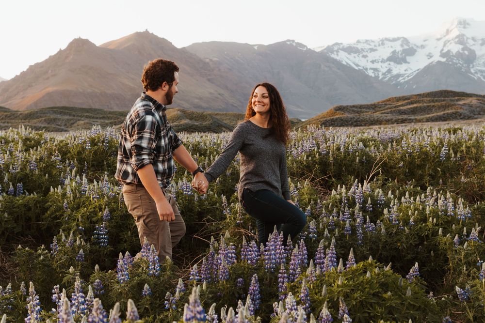 Kelly & Logan Iceland Engagement - Trista Aubrey Photography