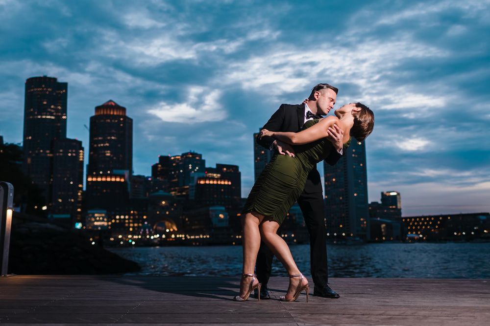 Fan Pier Park Engagement Session Location