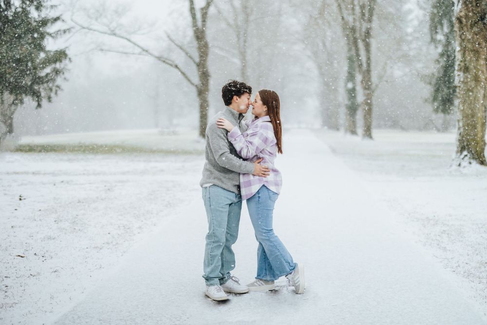 Snowy Couples Session - JENNAKPHOTOS, NJ Photographer - JENNAKPHOTOS