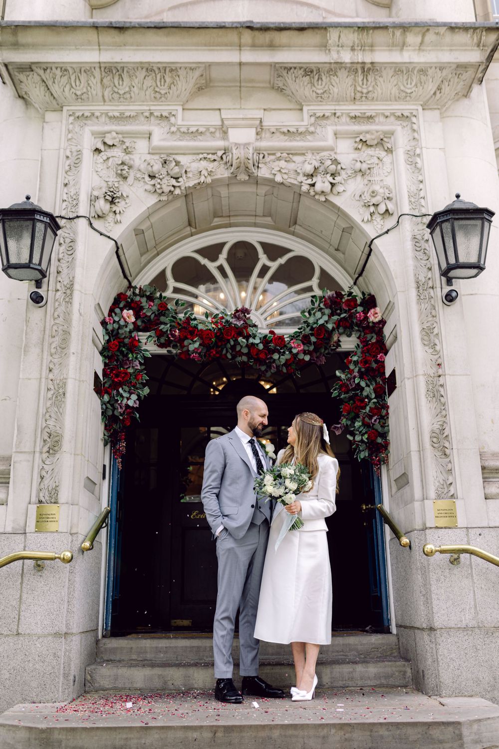 Intimate London Chelsea Old Town Hall Elopement - Leah Lombardi