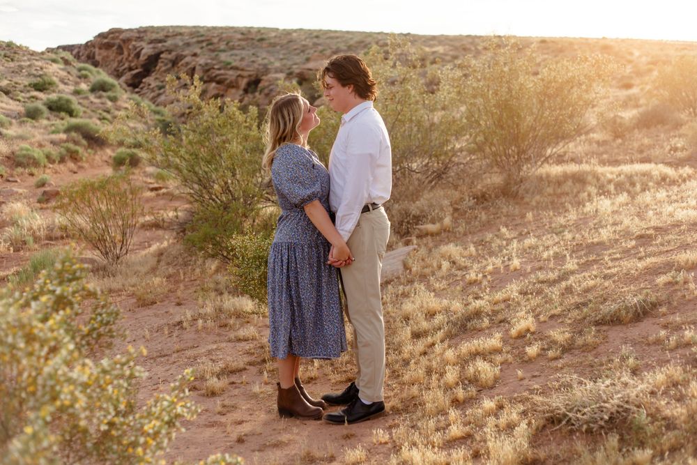 Connor and Hailee in Utah Gap, St. George, Utah - Bluebird Photography