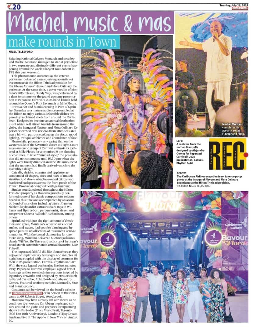 Machel's music & mas make rounds in town - OvertimeTT.com