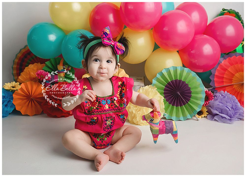 Fiesta! ~ San Antonio One Year Cake Smash Photographer - Ella Bella Photography - San Antonio ...
